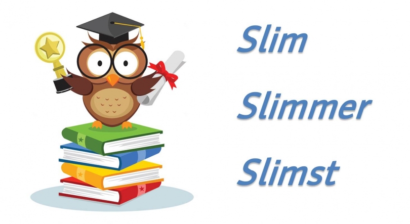 slim, slimmer, slimst | dwars